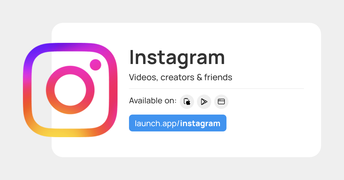 Launch Instagram