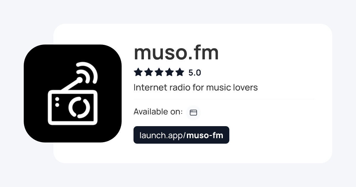 Launch muso.fm