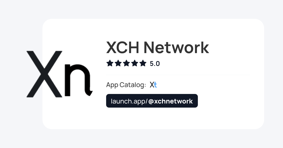 Launch Apps from xchnetwork